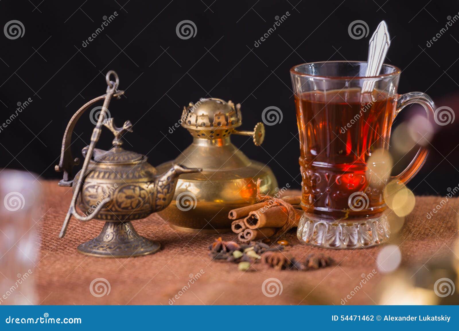 Tea in the Arab style stock photo. Image of drink, arabian - 54471462