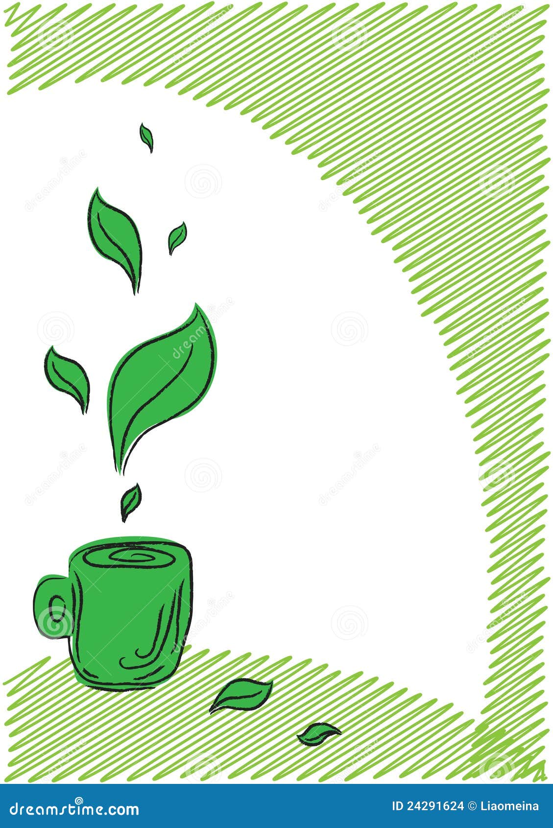 Tea background stock vector. Illustration of painted - 24291624