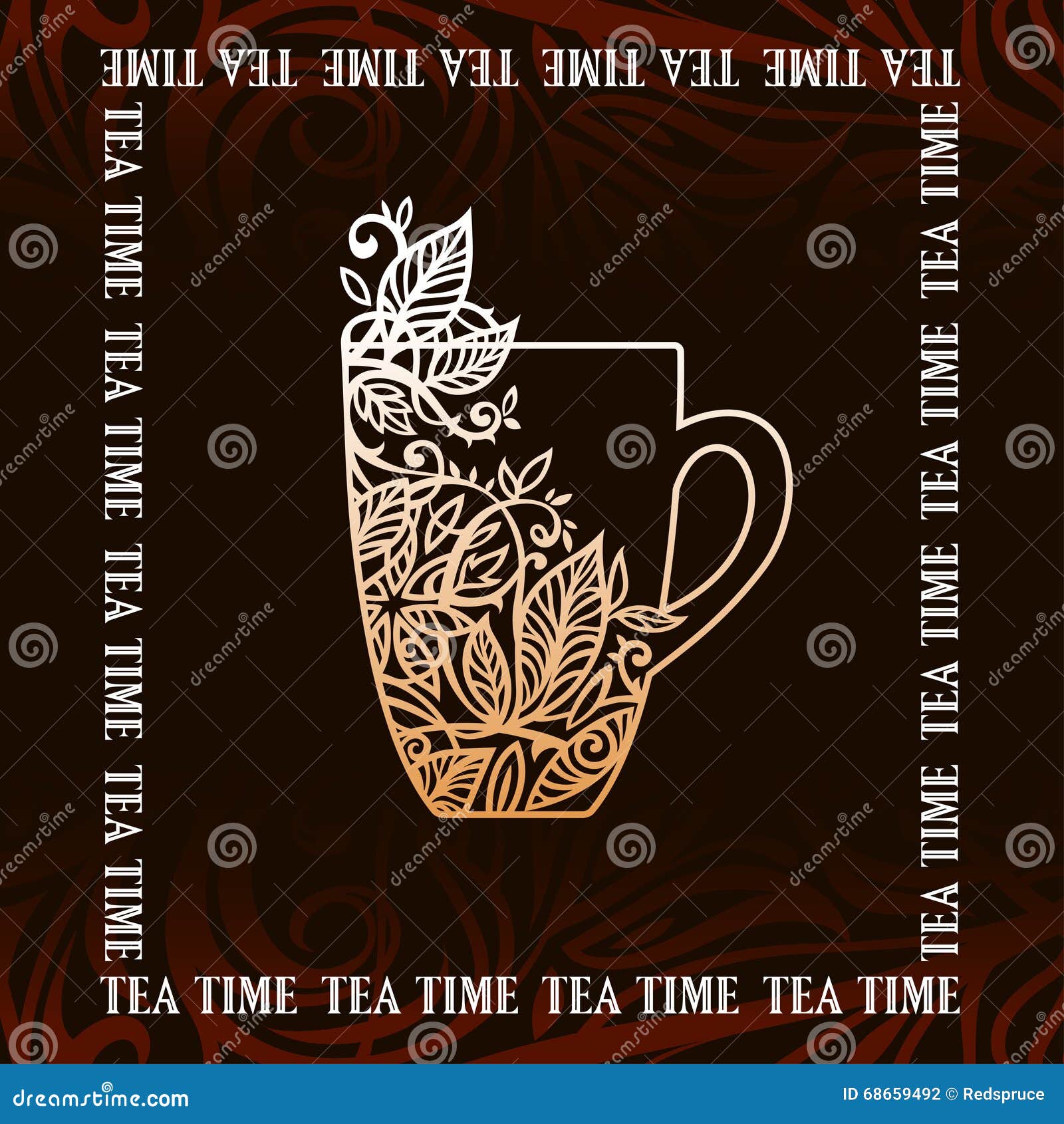 Tea Background, Vector Illustration Stock Vector - Illustration of warm ...