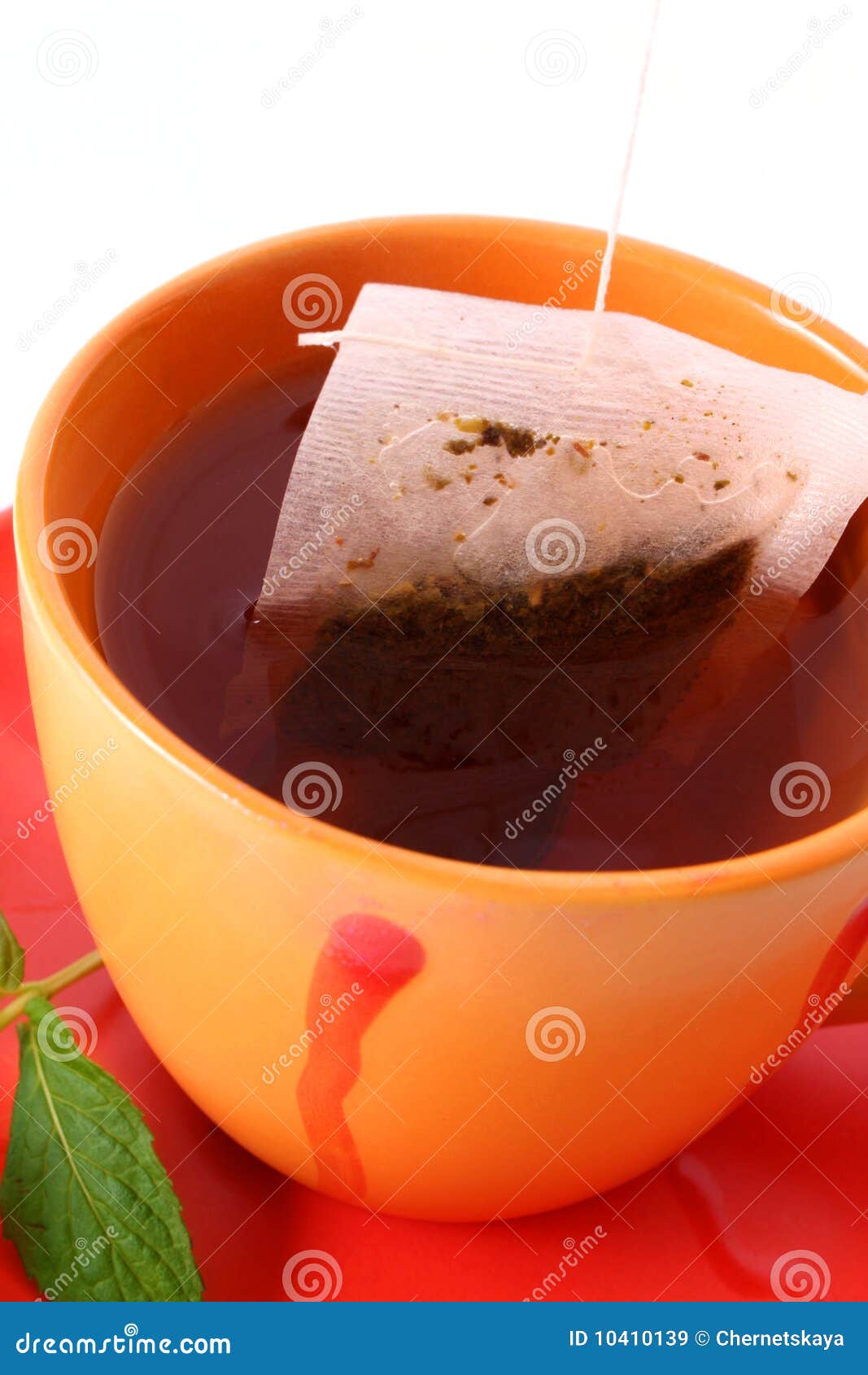 Tea bag stock image. Image of aromatic, natural, mint - 10410139