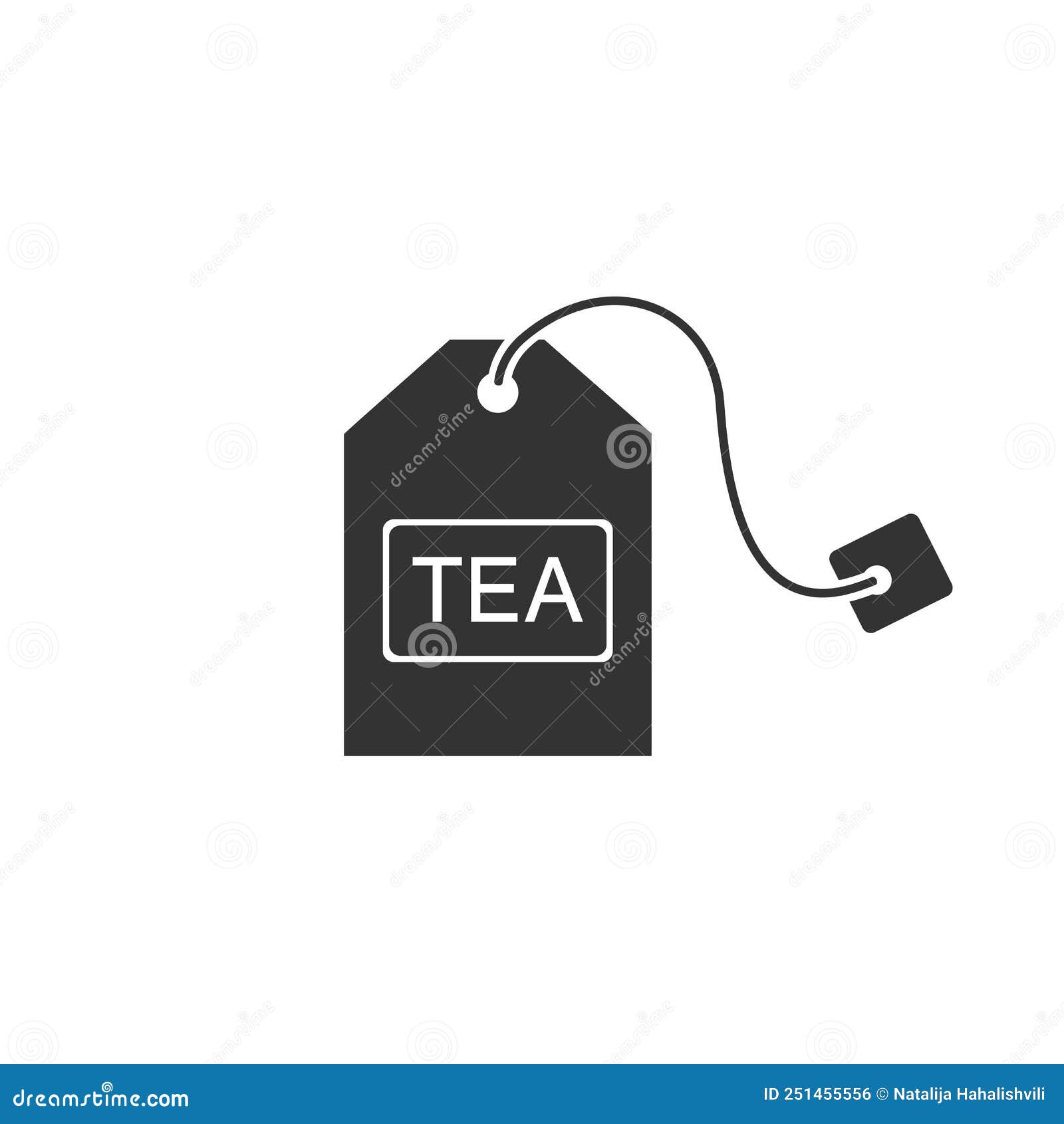 Tea Bag Icon in Modern Flat Sign Vector Stock Vector - Illustration of ...