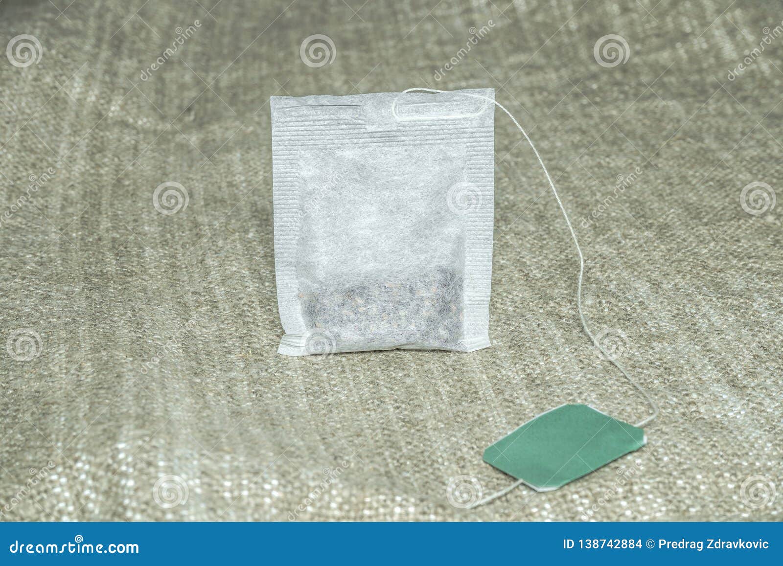 Tea bag on the table stock photo. Image of breakfast - 138742884