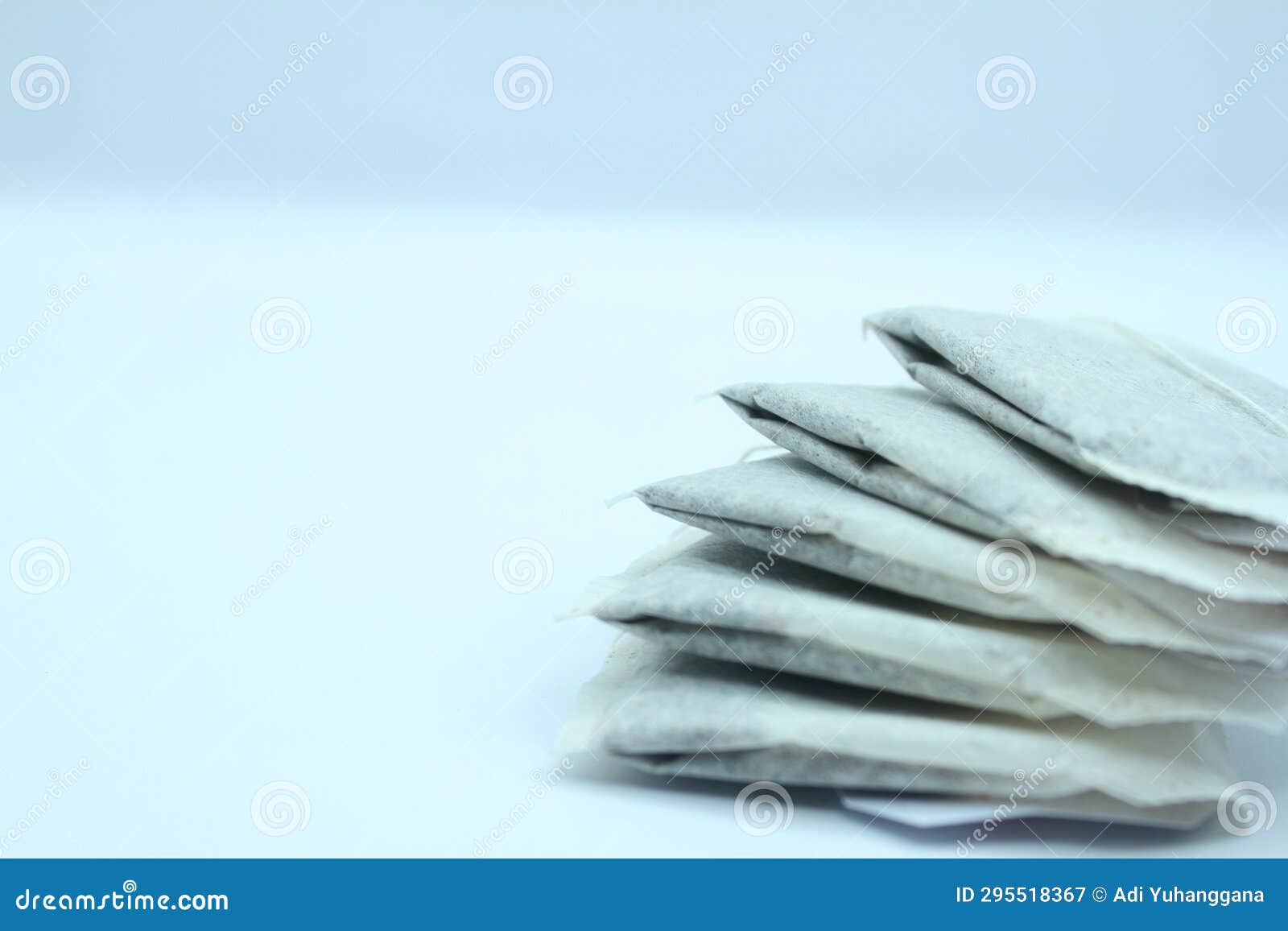 Tea Bag on White Background Stock Image - Image of background ...