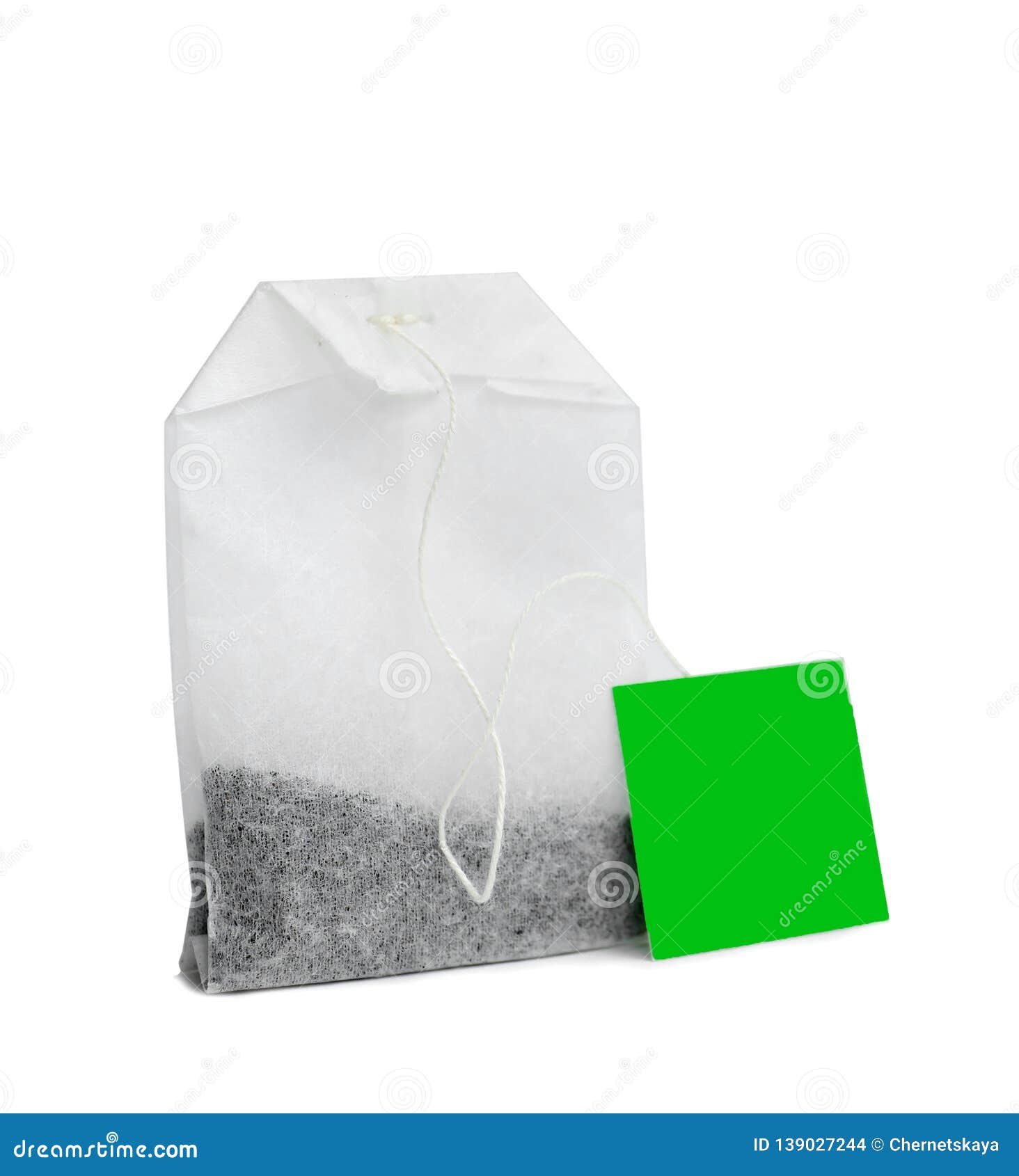 Tea Bag on White Background. Stock Photo - Image of lifestyle ...