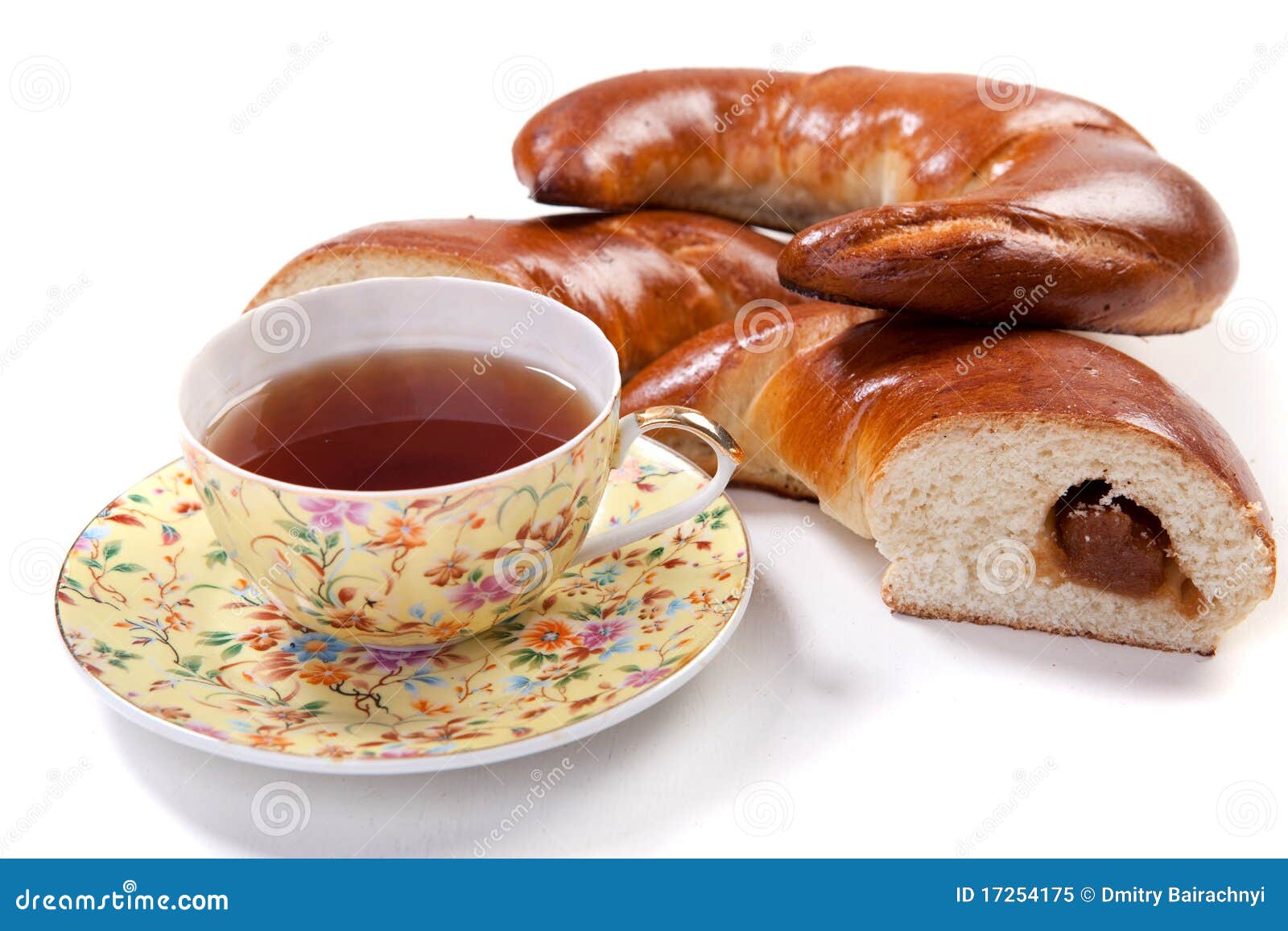 Tea with baking stock image. Image of breakfast, liquid - 17254175