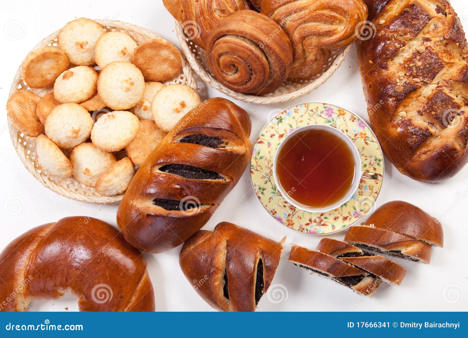 Tea with baking stock image. Image of breakfast, drink - 17666341