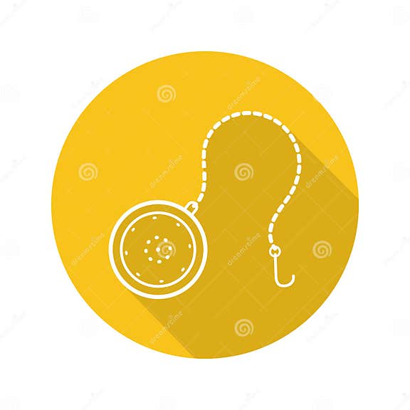 Tea Ball Infuser Flat Linear Long Shadow Icon Stock Illustration ...