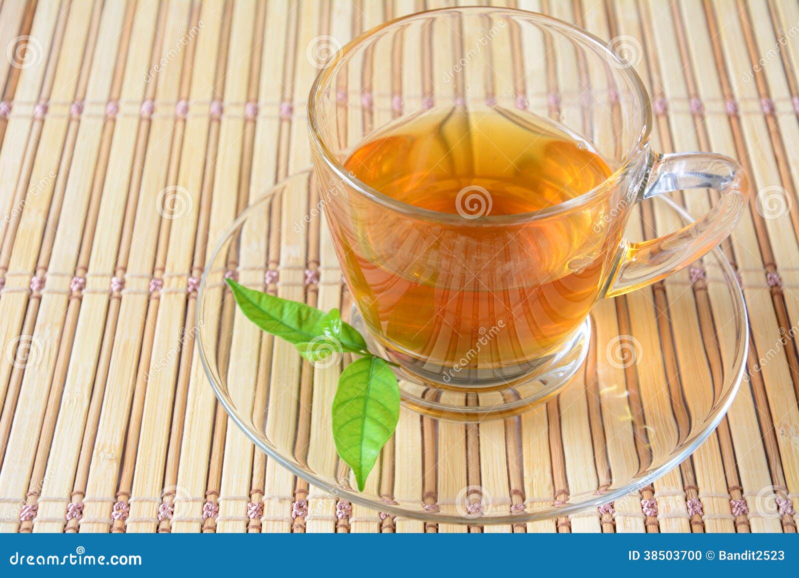 Tea with Bamboo stock photo. Image of fragrant, black - 38503700