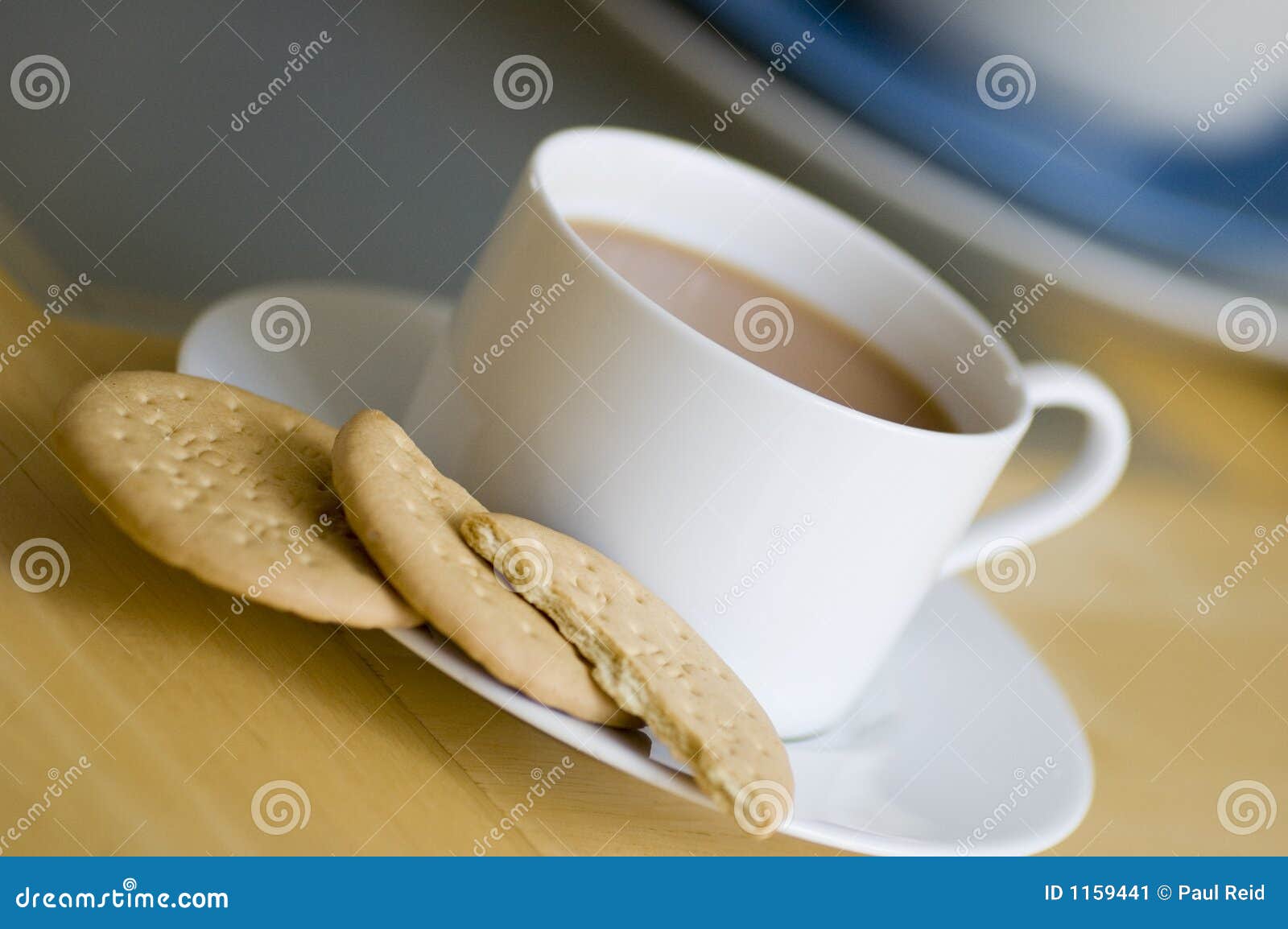 Tea and biscuits stock image. Image of snack, time, isolated - 1159441