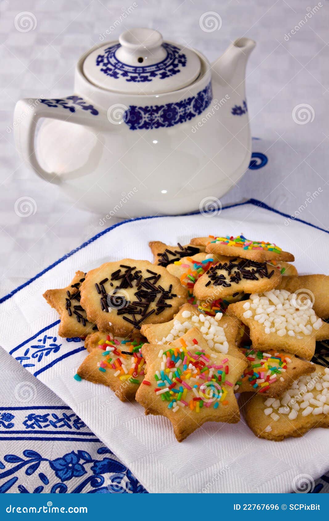 Tea Biscuits - Biscotti Da Te Stock Photo - Image of traditional ...