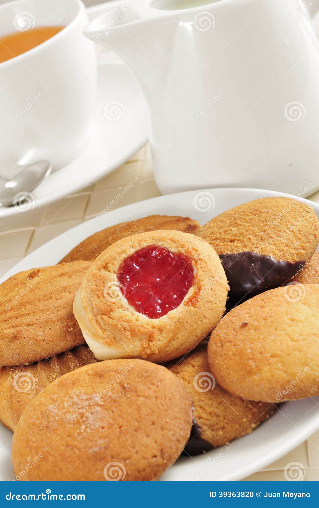 Tea and biscuits stock photo. Image of drink, traditional - 39363820