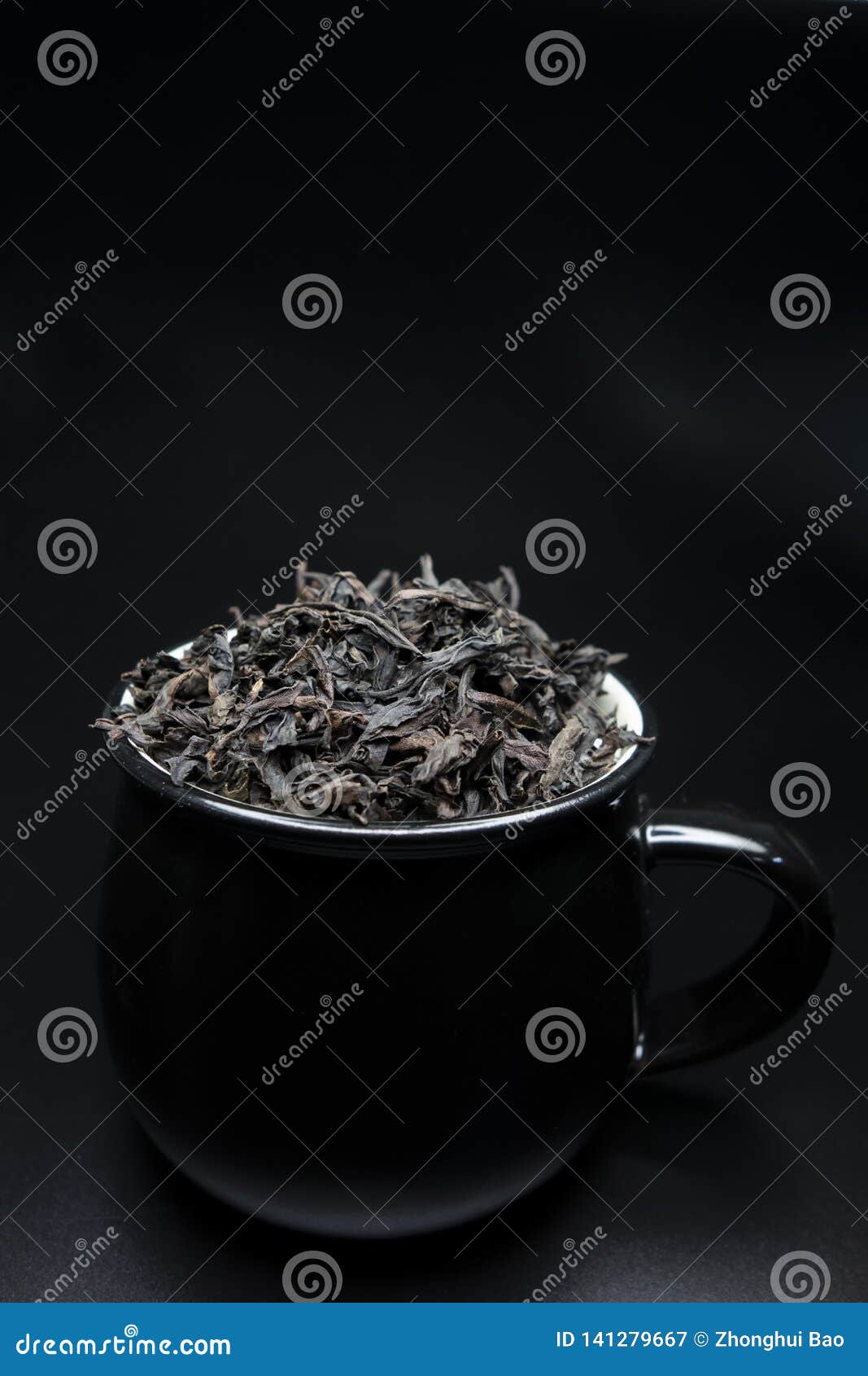 Tea in Black Background stock image. Image of china - 141279667