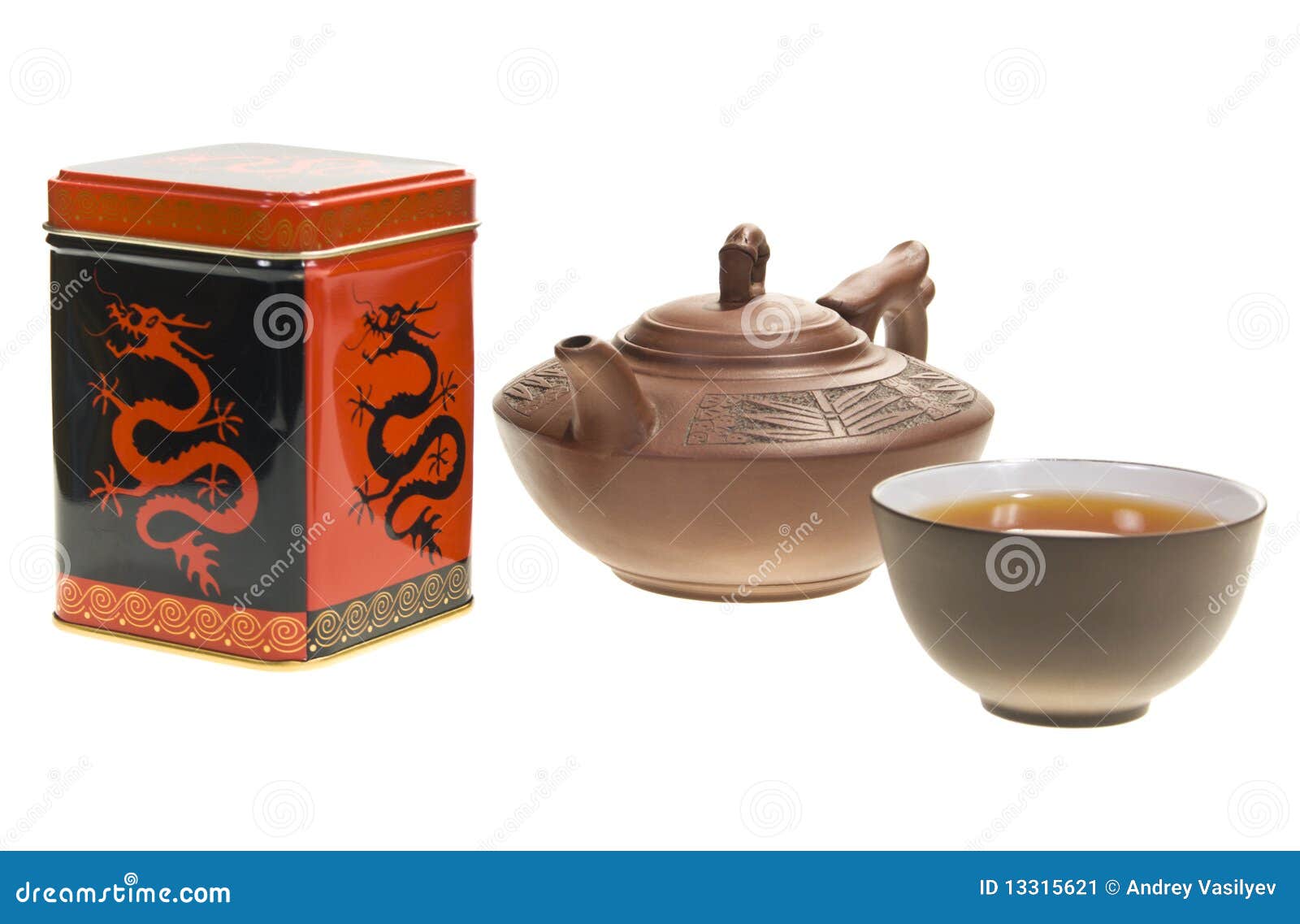 Tea box, teapot and cup stock image. Image of pattern - 13315621
