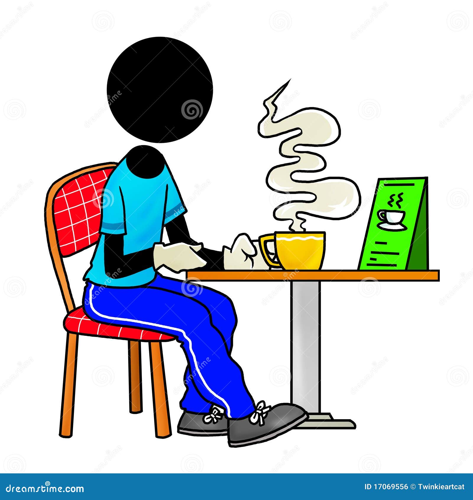 Tea break stock illustration. Illustration of break, icon - 17069556