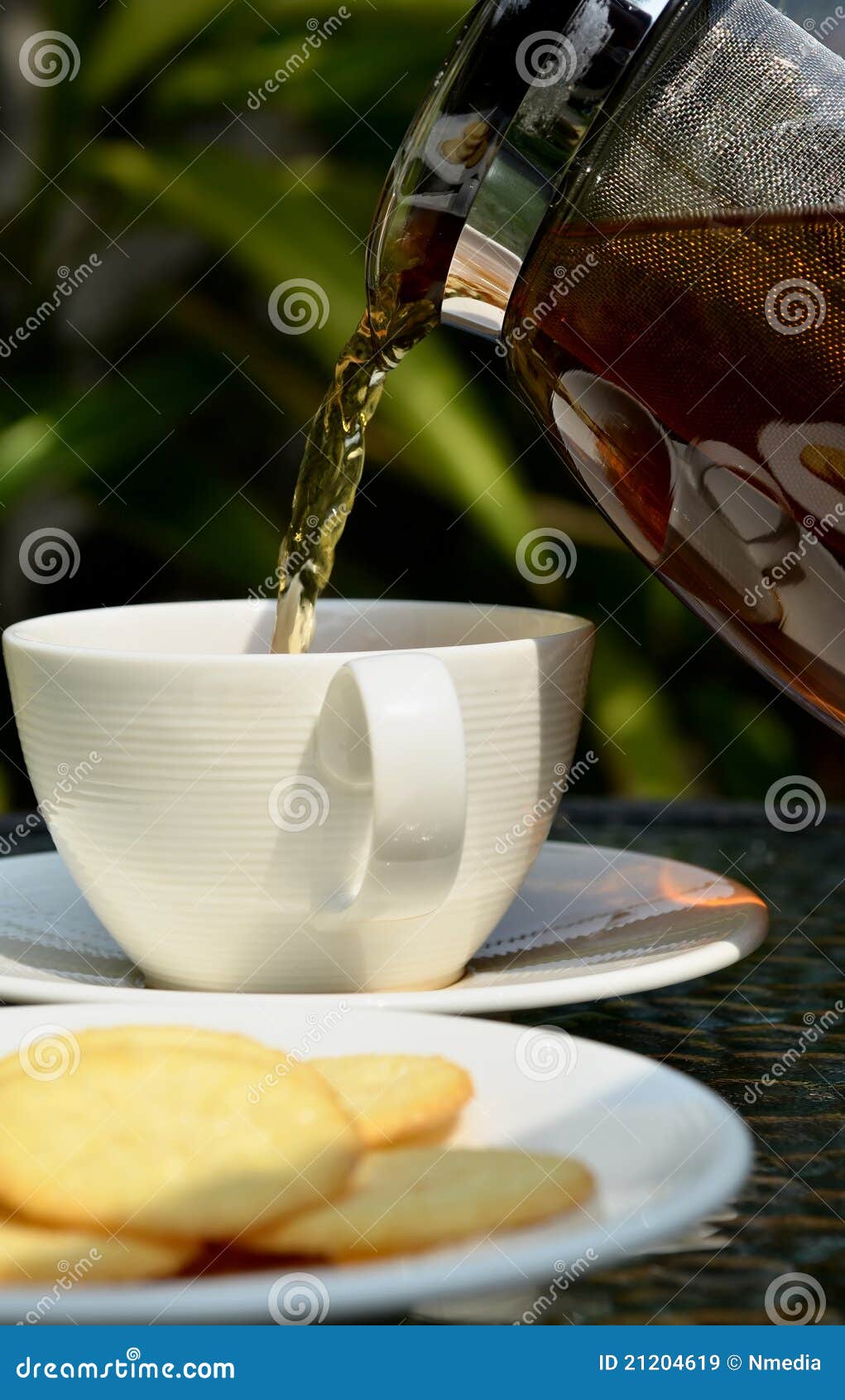 Tea break with biscuits stock image. Image of biscuits - 21204619