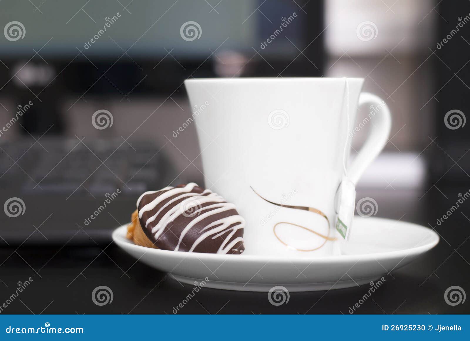 Tea break with cookies stock photo. Image of healthy - 26925230
