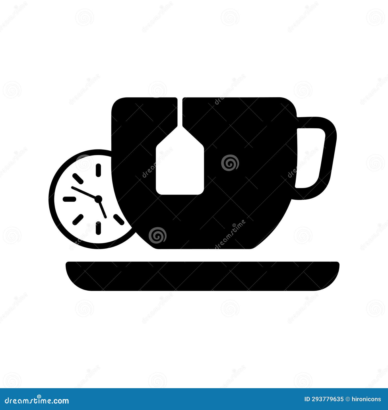 Tea Break Icon Vector Illustration | CartoonDealer.com #293779635