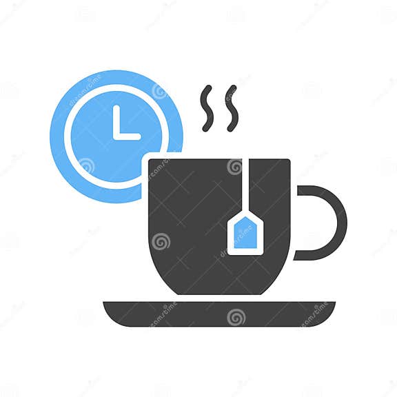 Tea Break Icon Image. stock illustration. Illustration of line - 290221695