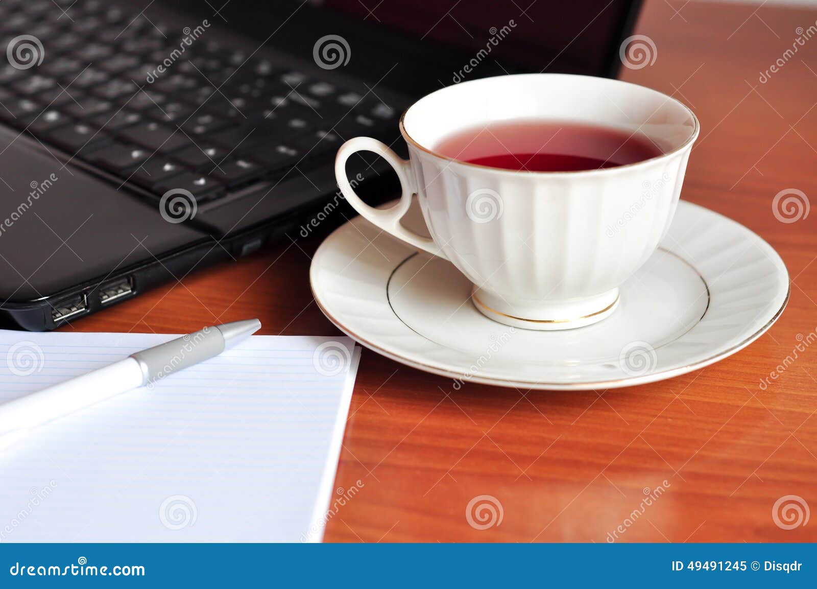 Tea break in office stock image. Image of office, breakfast - 49491245