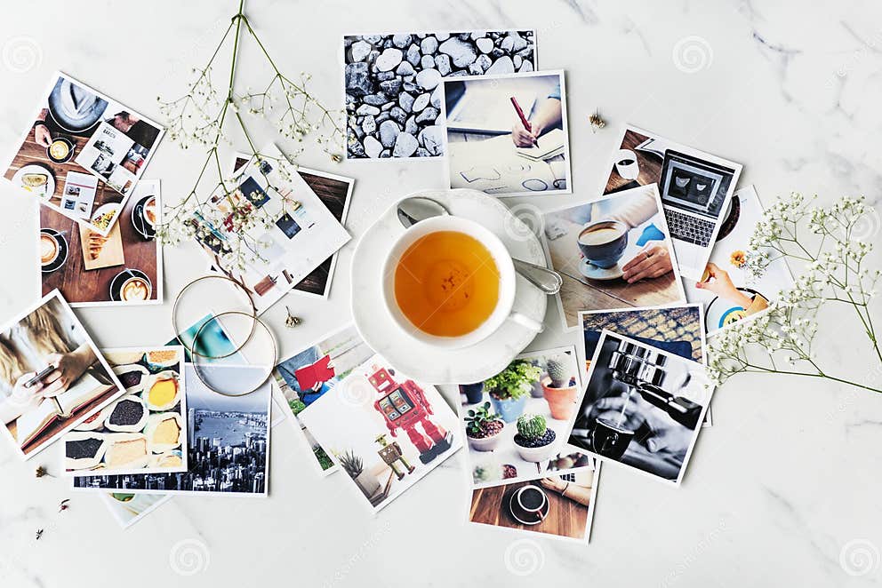 Tea break time stock photo. Image of photographer, photographing ...