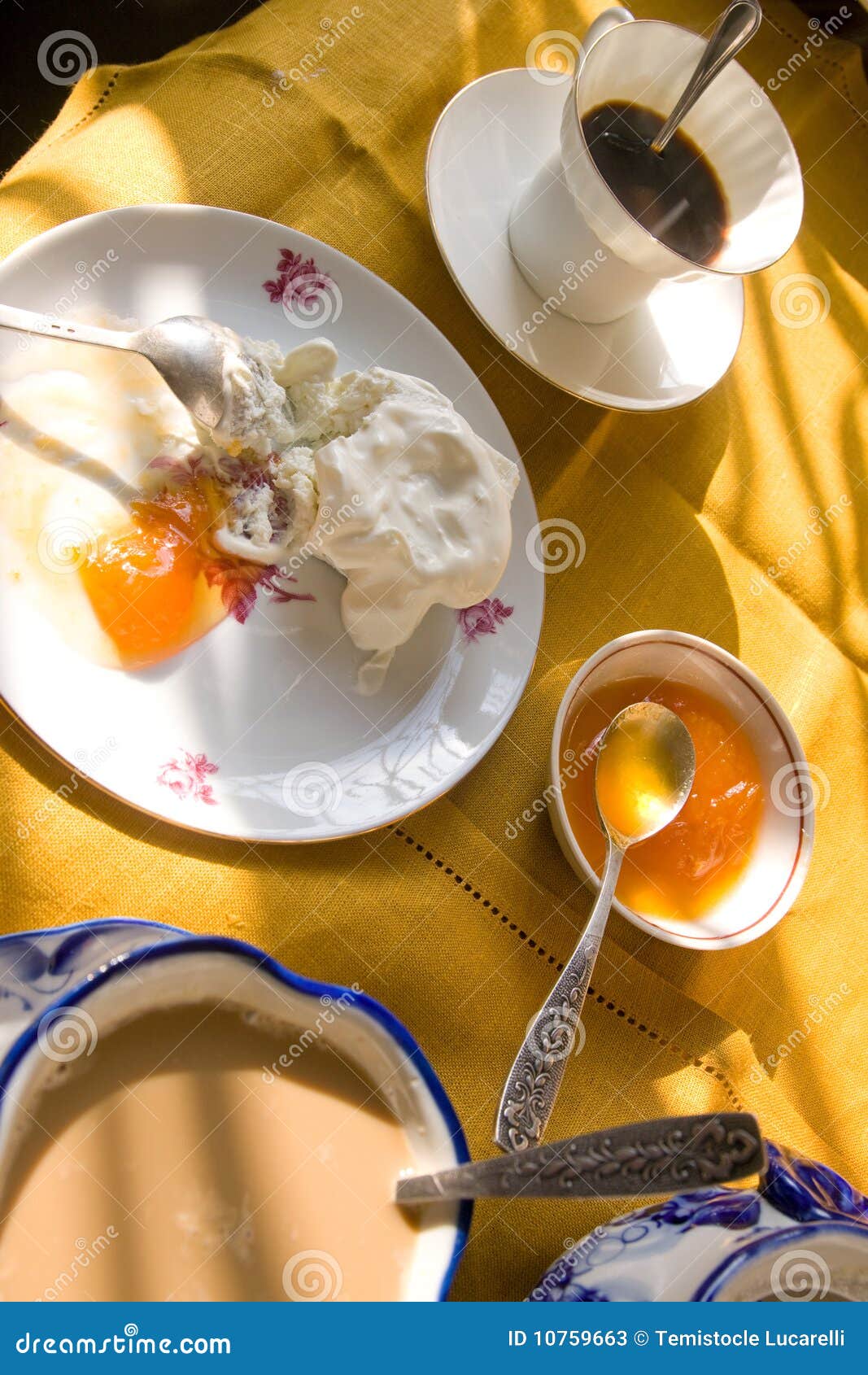 Tea breakfast stock image. Image of pause, coffee, beverage - 10759663
