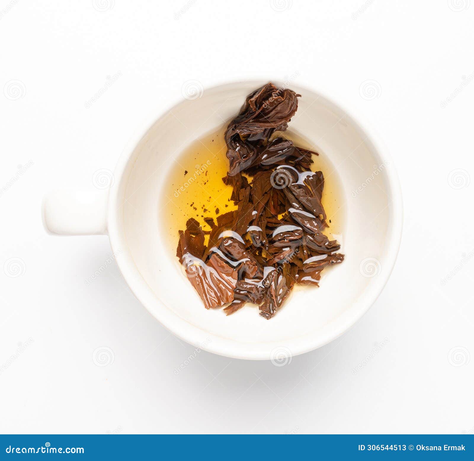 Tea Brewing Process in White Cup Isolated, Stages of Brewing Black Tea ...