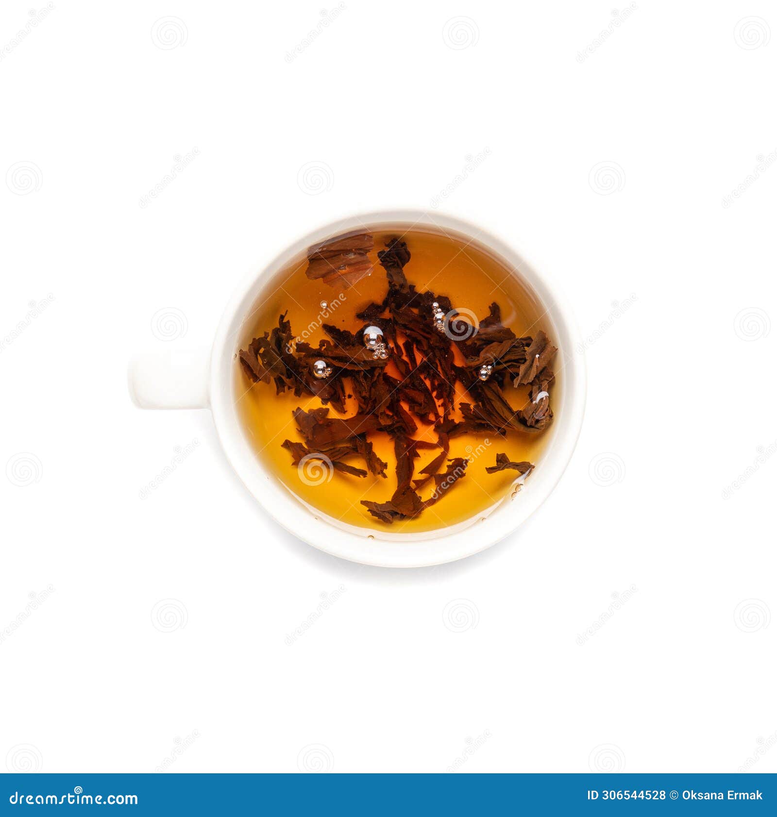 Tea Brewing Process in White Cup Isolated, Stages of Brewing Black Tea ...