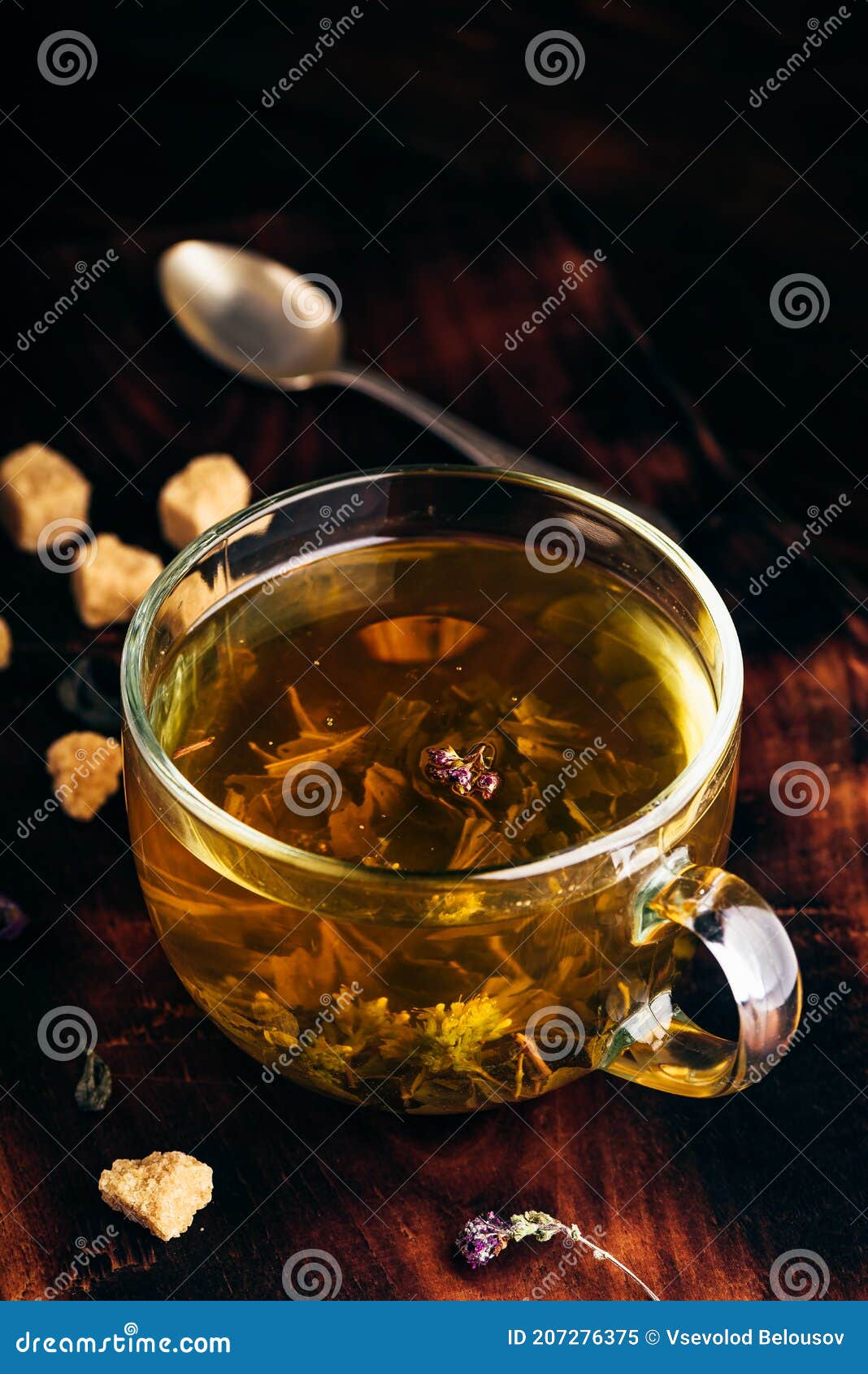 Tea with brown tea sugar stock image. Image of aromatic - 207276375