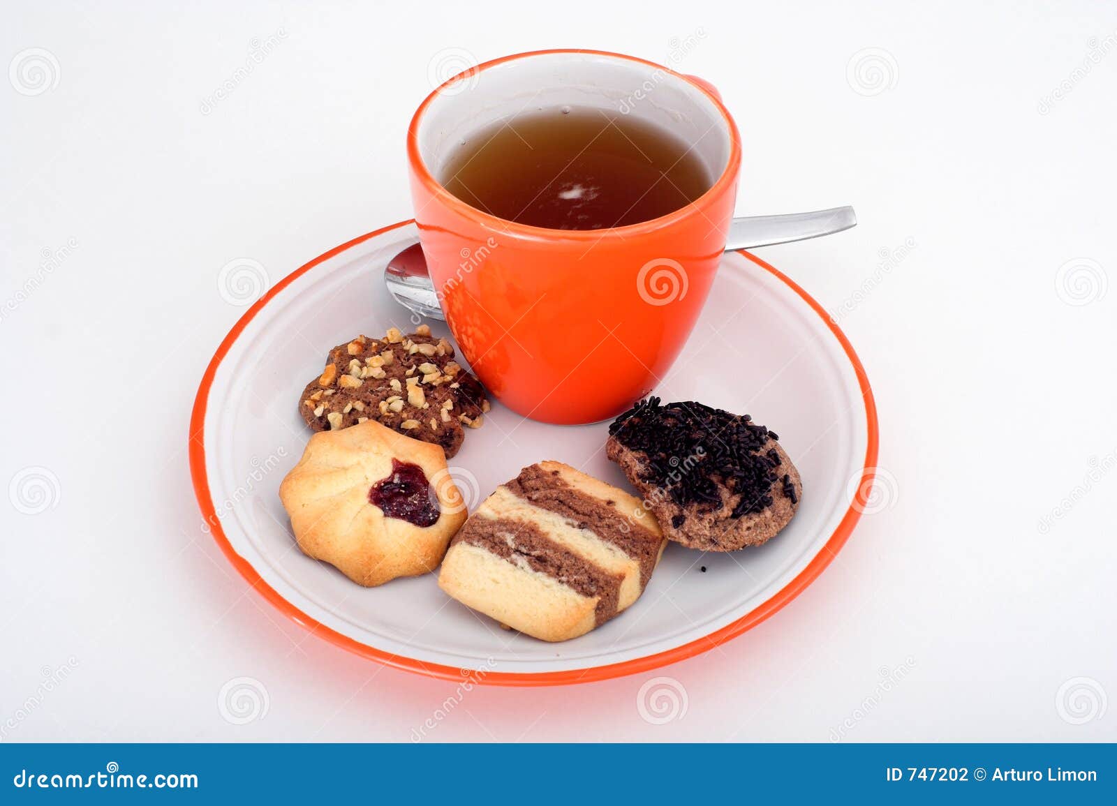 Tea with cakes stock photo. Image of obesity, cakes, nutrition - 747202