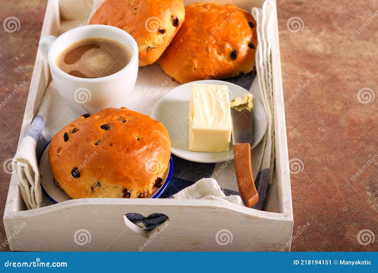 Tea Cakes Served with Butter Stock Image - Image of food, treat: 218194151