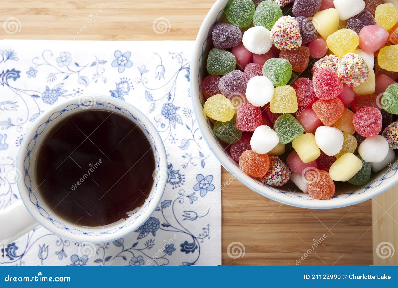 Tea and Candies stock photo. Image of snack, colorful - 21122990