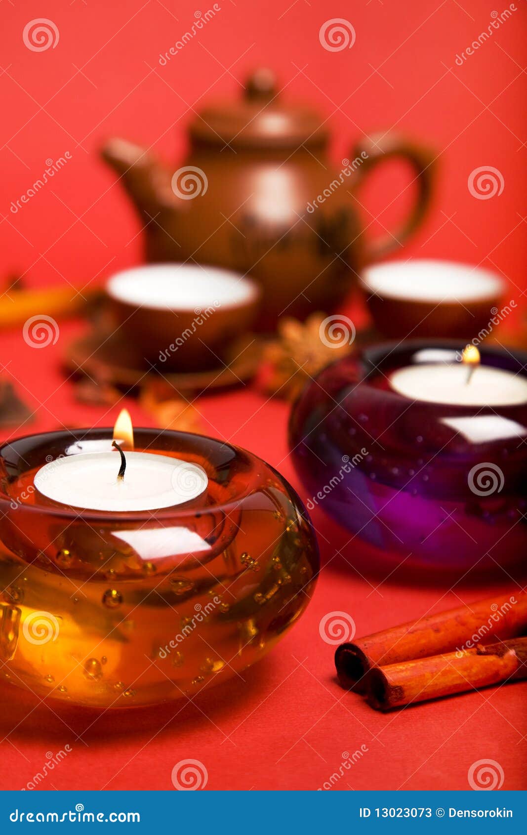 Tea candles stock image. Image of warmth, teacup, beverages - 13023073