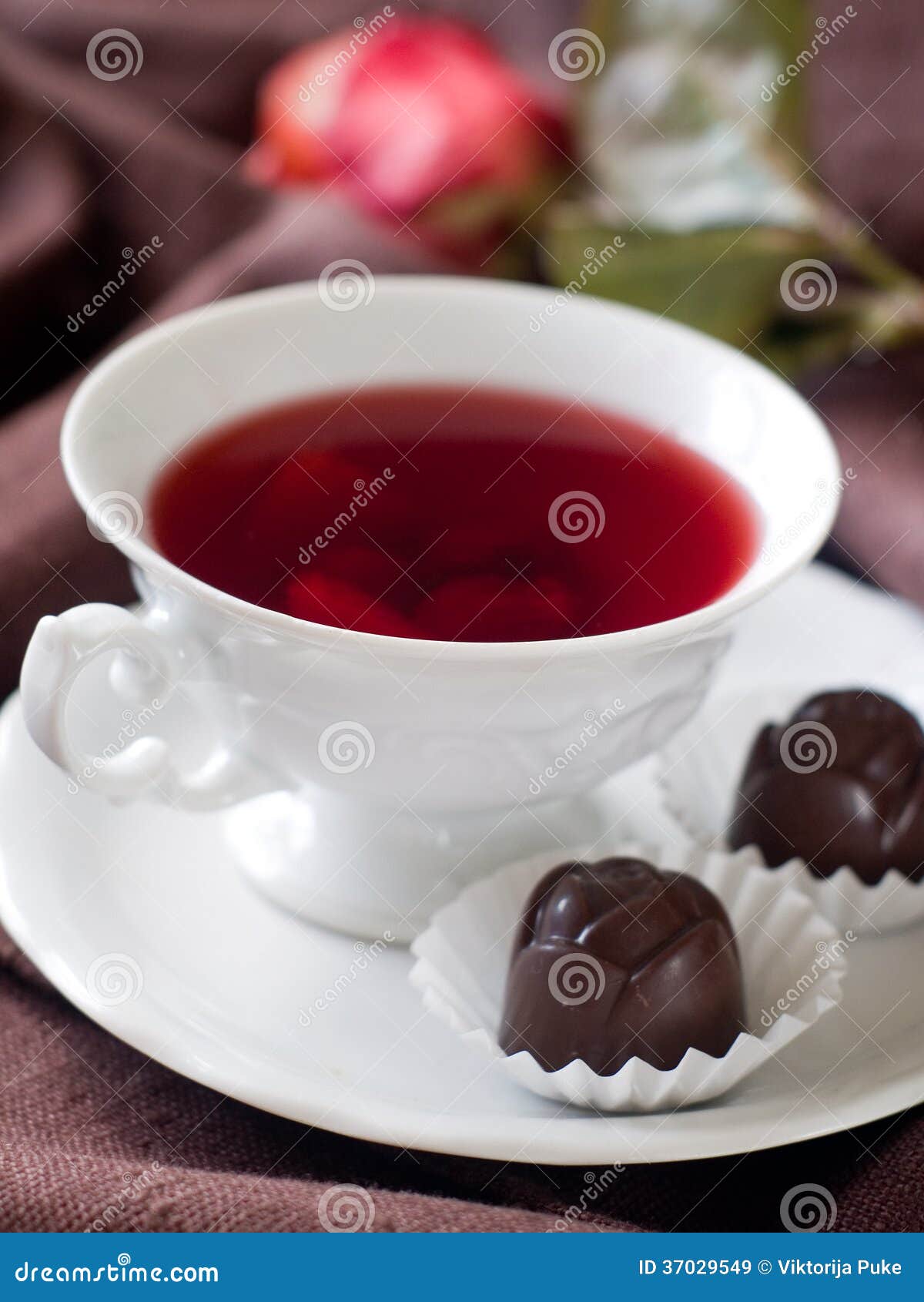 Tea with candy stock image. Image of afternoon, english - 37029549