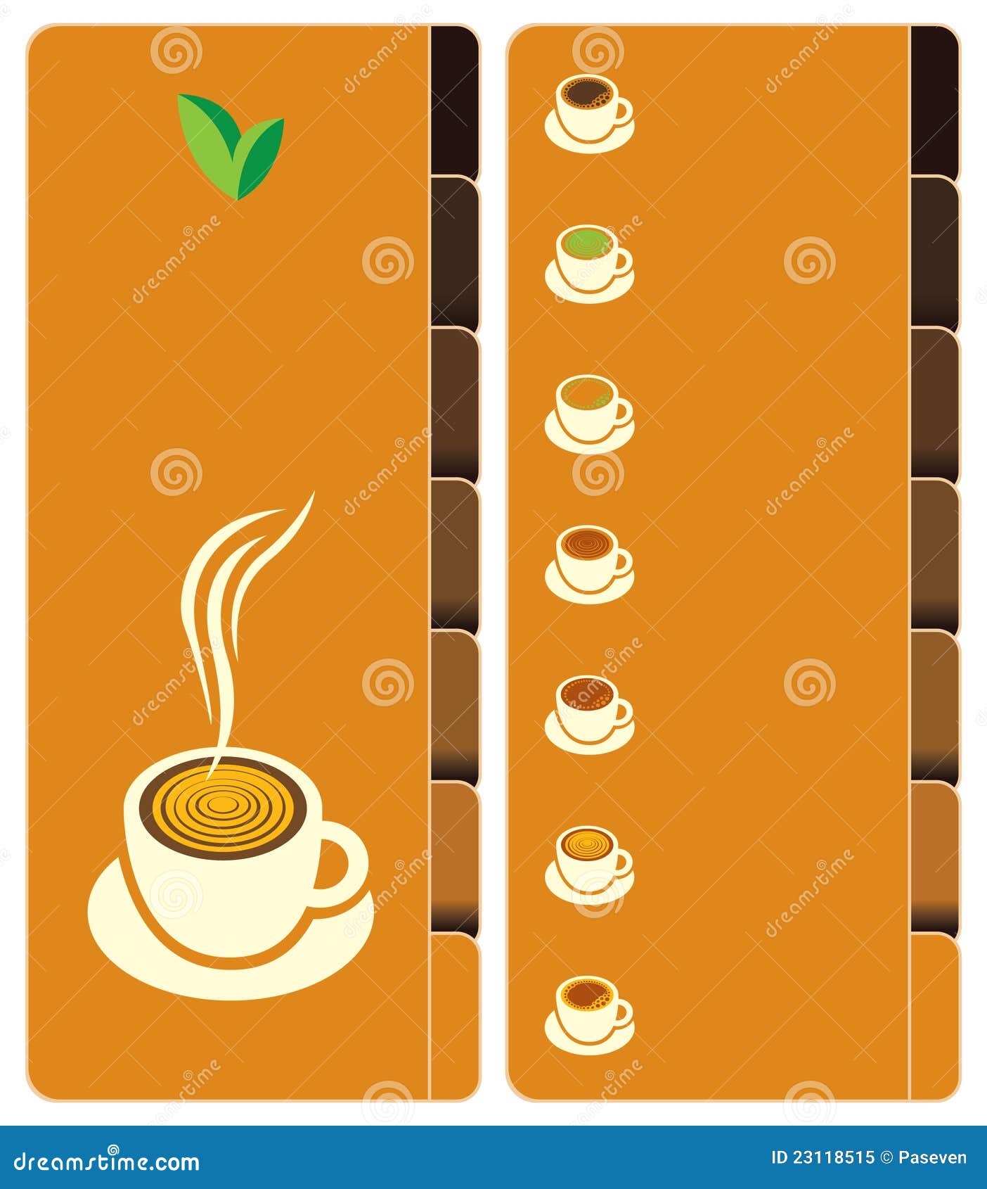 Tea card stock vector. Illustration of pause, elements - 23118515
