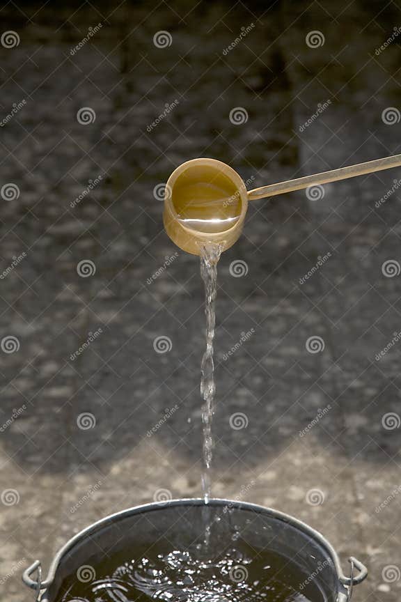 Tea Ceremony Bamboo Ladle stock photo. Image of curve - 5121372