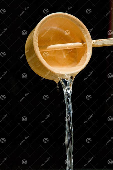 Tea Ceremony Bamboo Ladle stock photo. Image of cylinder - 5121438