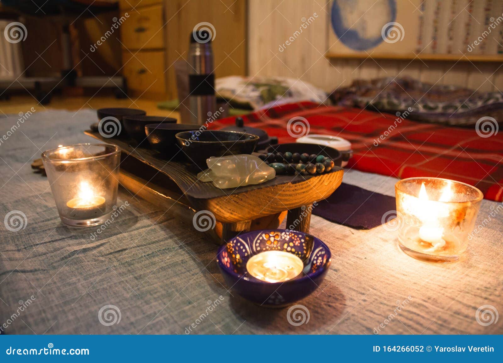Tea Ceremony Performance at Chinese Room Interior Stock Photo - Image ...