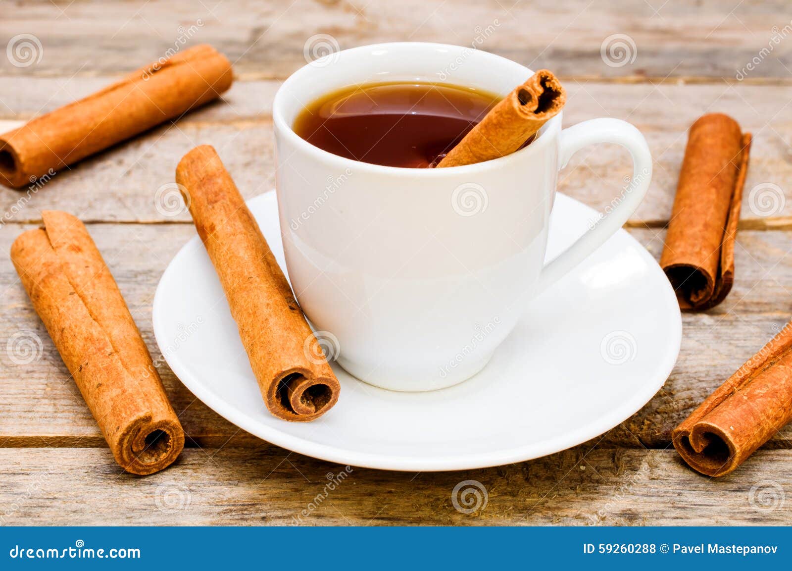 Tea with cinnamon stock photo. Image of canella, fragrance - 59260288
