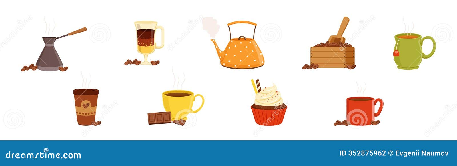 Coffee Brewing. Hot Drinks Pictogram Pouring Method For Cold Coffee ...