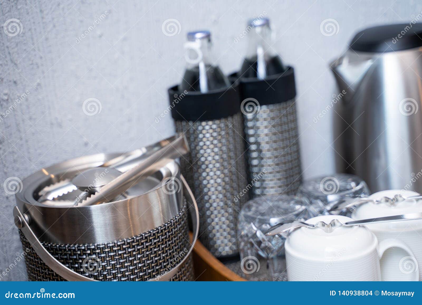 Tea Coffee and Water Set in Room Hotel Stock Photo - Image of resort ...