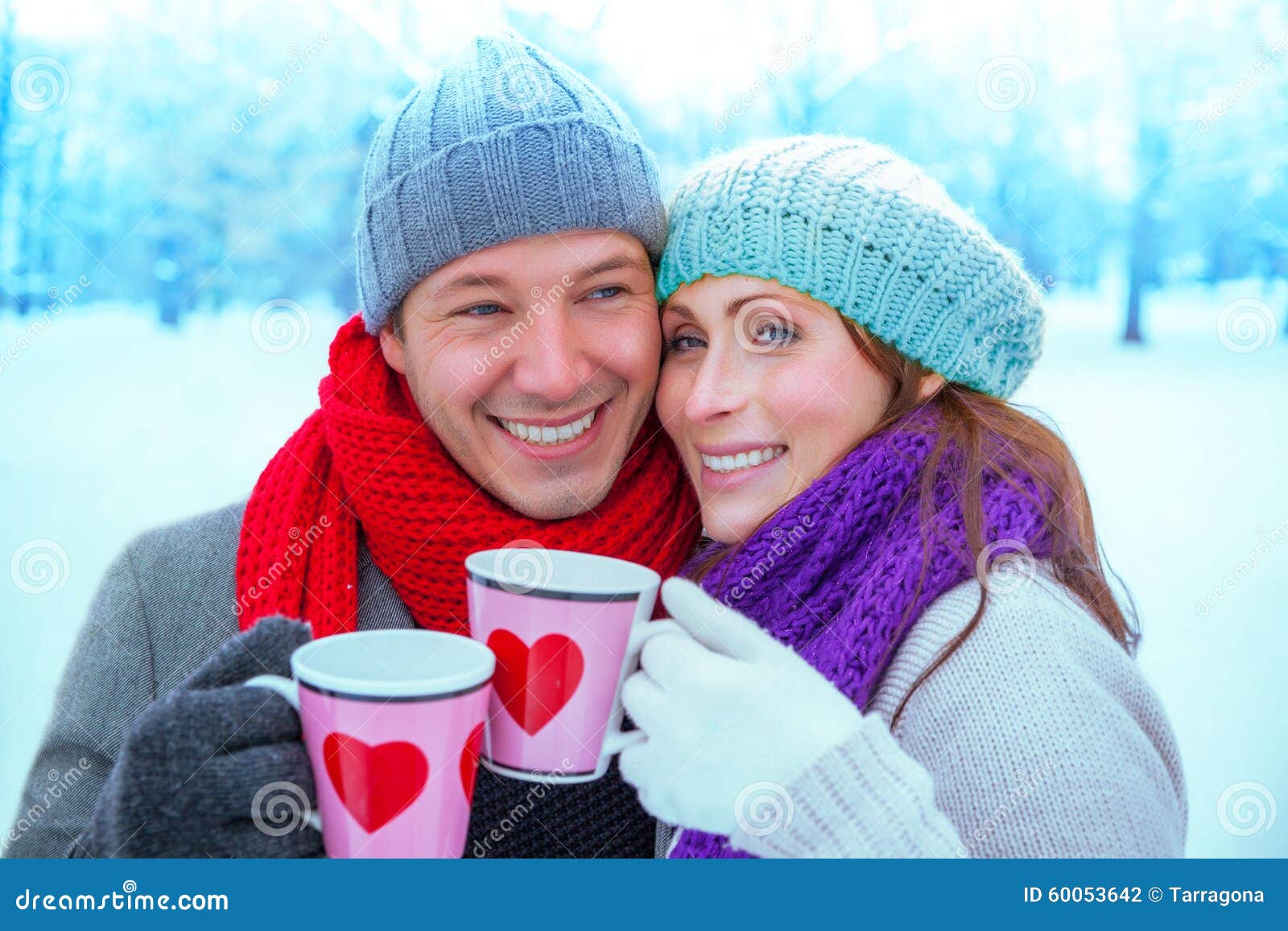 Tea in cold stock photo. Image of cold, people, adult - 60053642