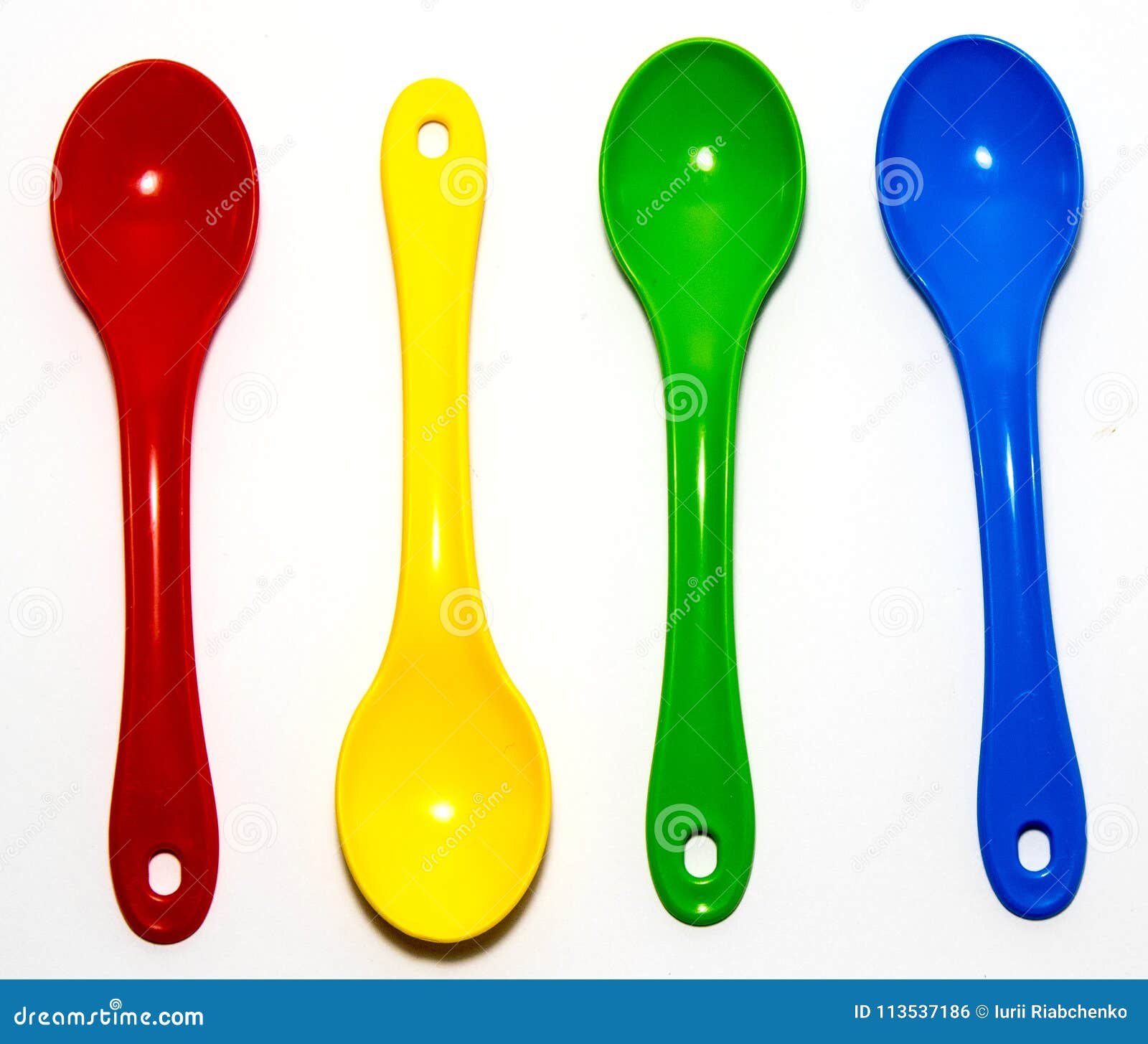 Tea Colored Spoons, Isolated Stock Photo - Image of empty, cutlery ...