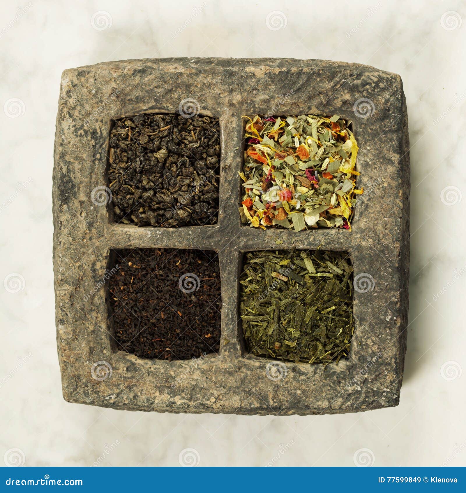 Tea Composition with Different Kind of Tea. Stock Image - Image of ...