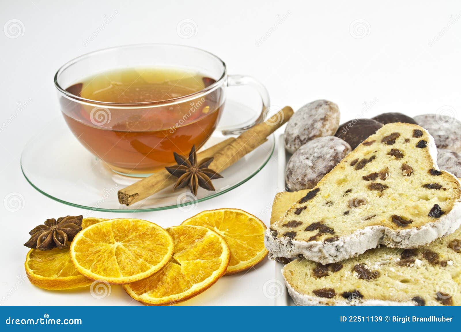 Tea and cookies stock image. Image of aromatic, advent - 22511139