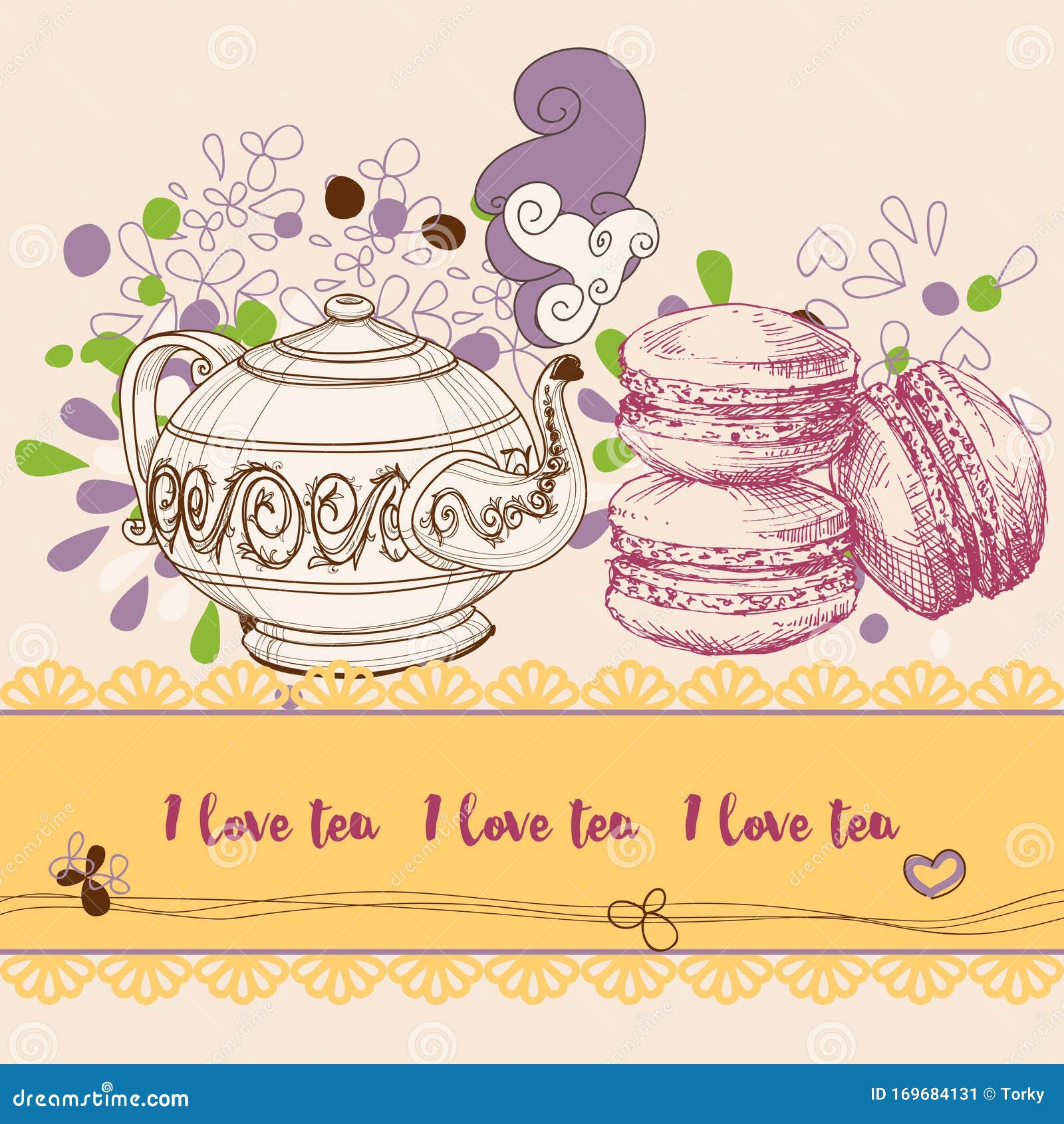 Tea Leaflet Background Stock Illustrations – 712 Tea Leaflet Background ...