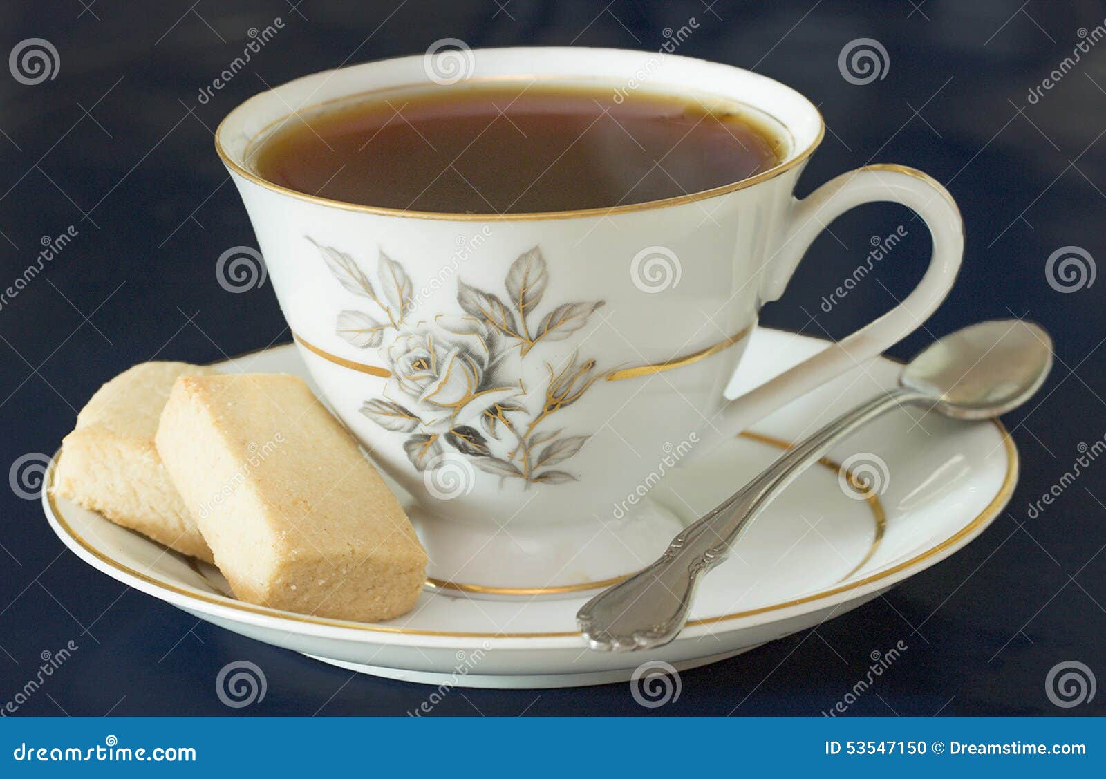 Tea with Cookies stock photo. Image of unique, plate - 53547150