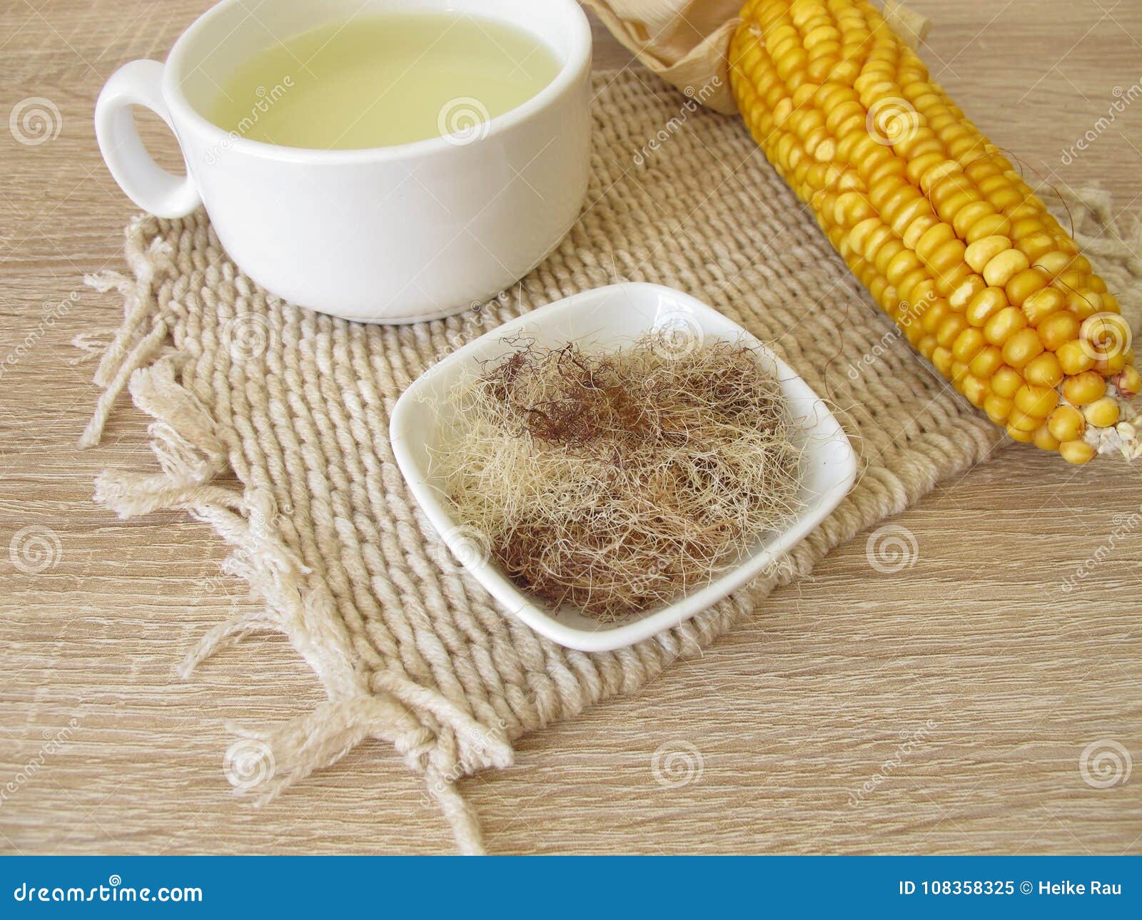 Tea with Corn Silk, Maydis Stigma Stock Image - Image of herbs, hair ...