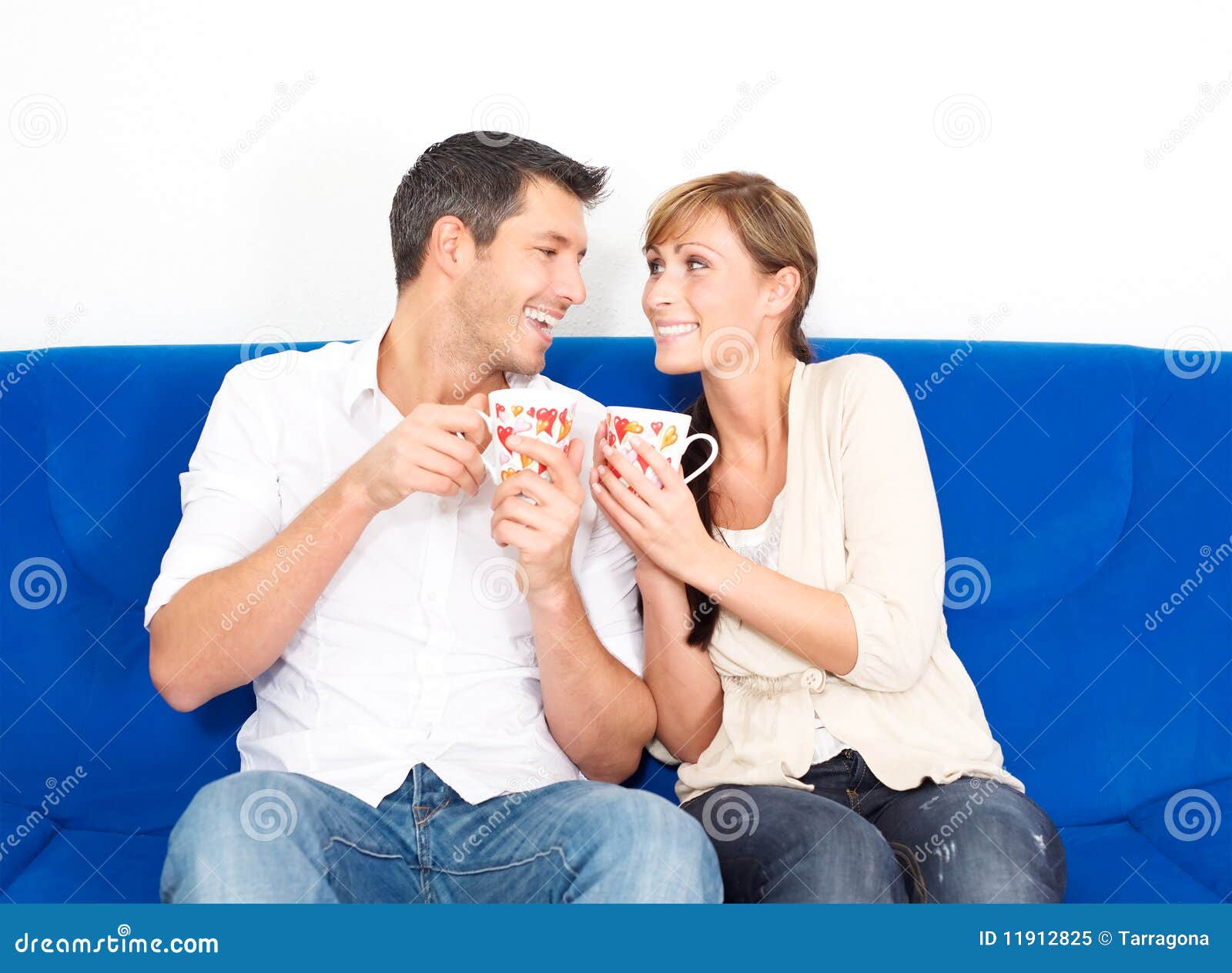 Tea couch sofa couple stock image. Image of lifestyle - 11912825