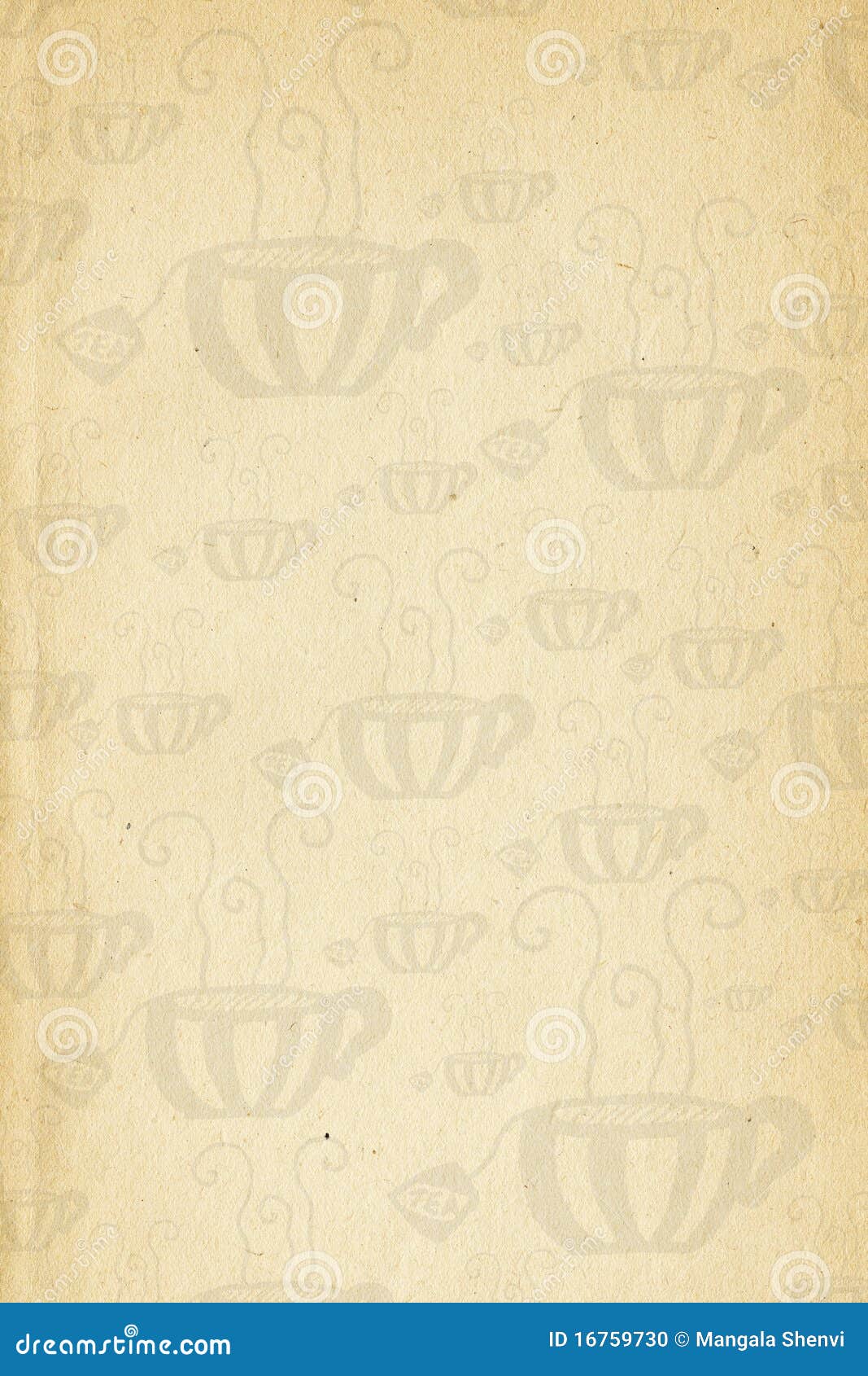 Tea Cup Background/Paper stock illustration. Illustration of handmade ...