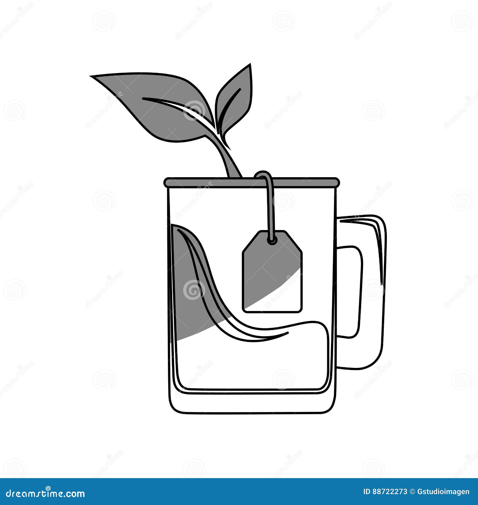 Tea cup icon stock vector. Illustration of graphic, design - 88722273